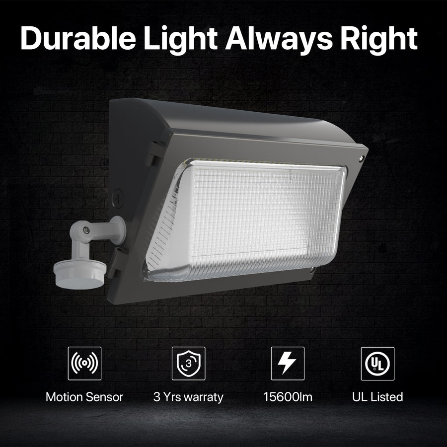 Oval Wall Pack Light | Motion Sensor | 15600 Lumens – Hyperlite