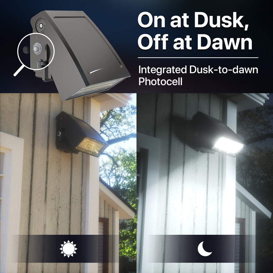 LED Wall Pack Light - Wall E series - Wall pack fixtures - Photocell ...