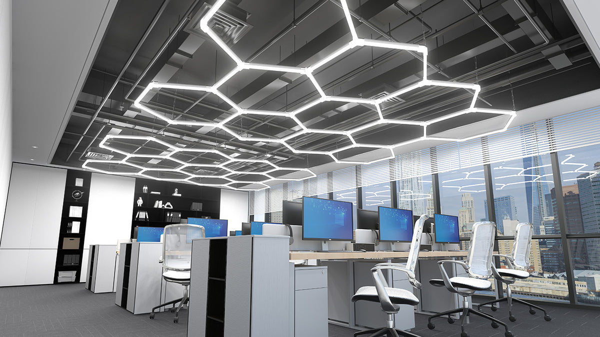 Hyperlite Hexagon Garage Lights Gen 2: Super Bright & Easy Install