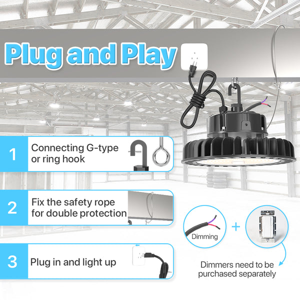 UFO LED High Bay Lights | Shop Round LED High Bay Light Fixtures – Hyperlite